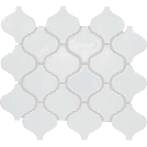 Daltile Color Wheel Retro Arctic White Glossy & Matte Ceramic Mosaic ...