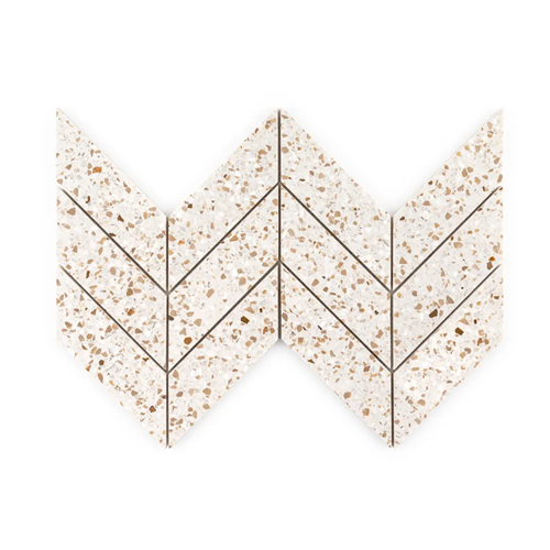 Jeffrey Court Modern Mixer Bourbon Semi Polished Terrazzo Mosaic ...