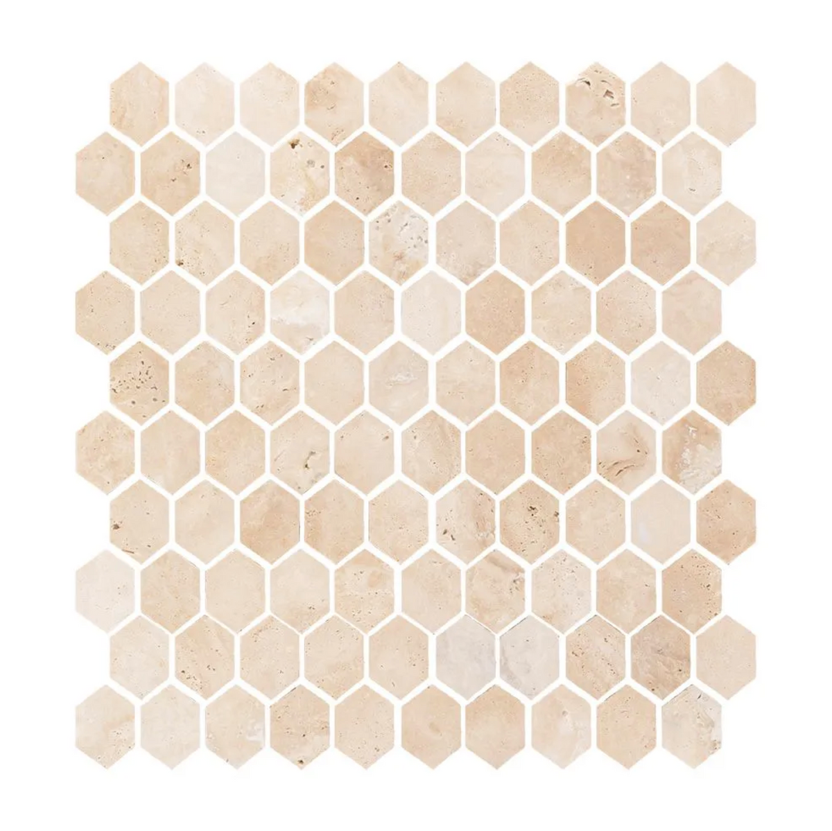 Jeffrey Court Essentials By Jeffrey Court Flicker Travertine Mosaic ...