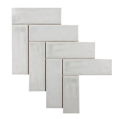 Jeffrey Court Spec 09 Grey Matte and Glossy & Matte Ceramic Mosaic ...