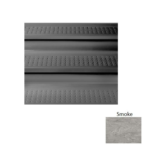 Roppe Solid 174 Smoke Raised Circles Rubber Stair Tread with Riser ...