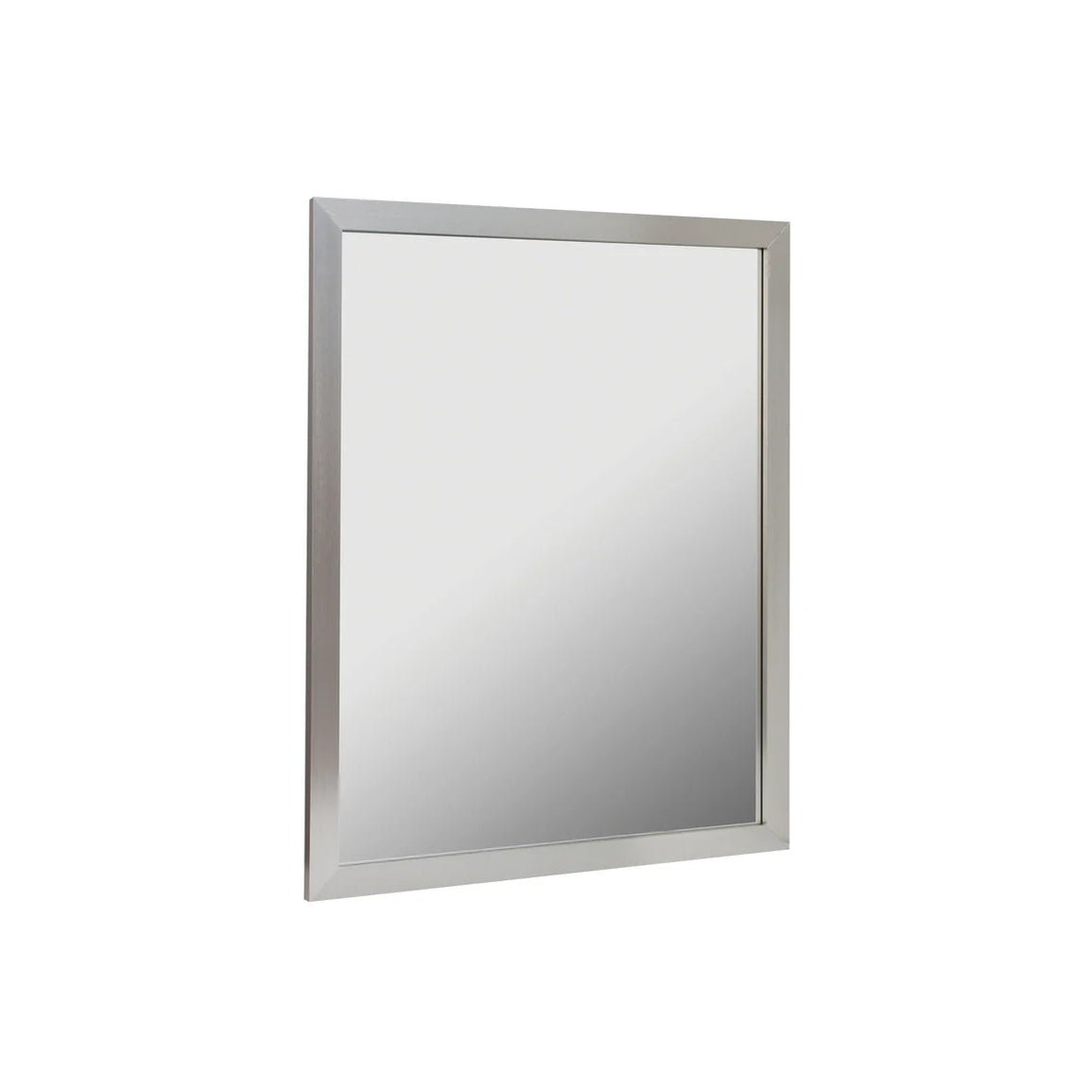 Craft + Main Brushed Nickel Framed Bathroom Mirror - 24" x 30" x 1 ...
