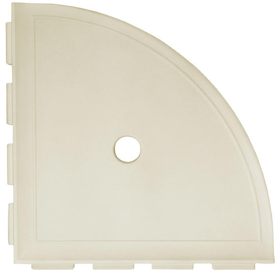 American Olean Sand CN11 Matte Resin & Ceramic Corner Shelf — Stone ...