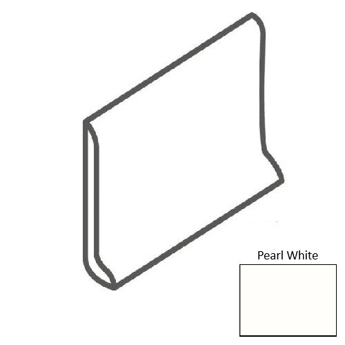 American Olean Color Complements Pearl White Sanitary Cove Base — Stone ...
