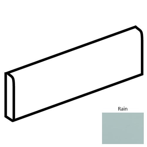 American Olean Color Complements Rain Bullnose 8" Side — Stone & Tile ...