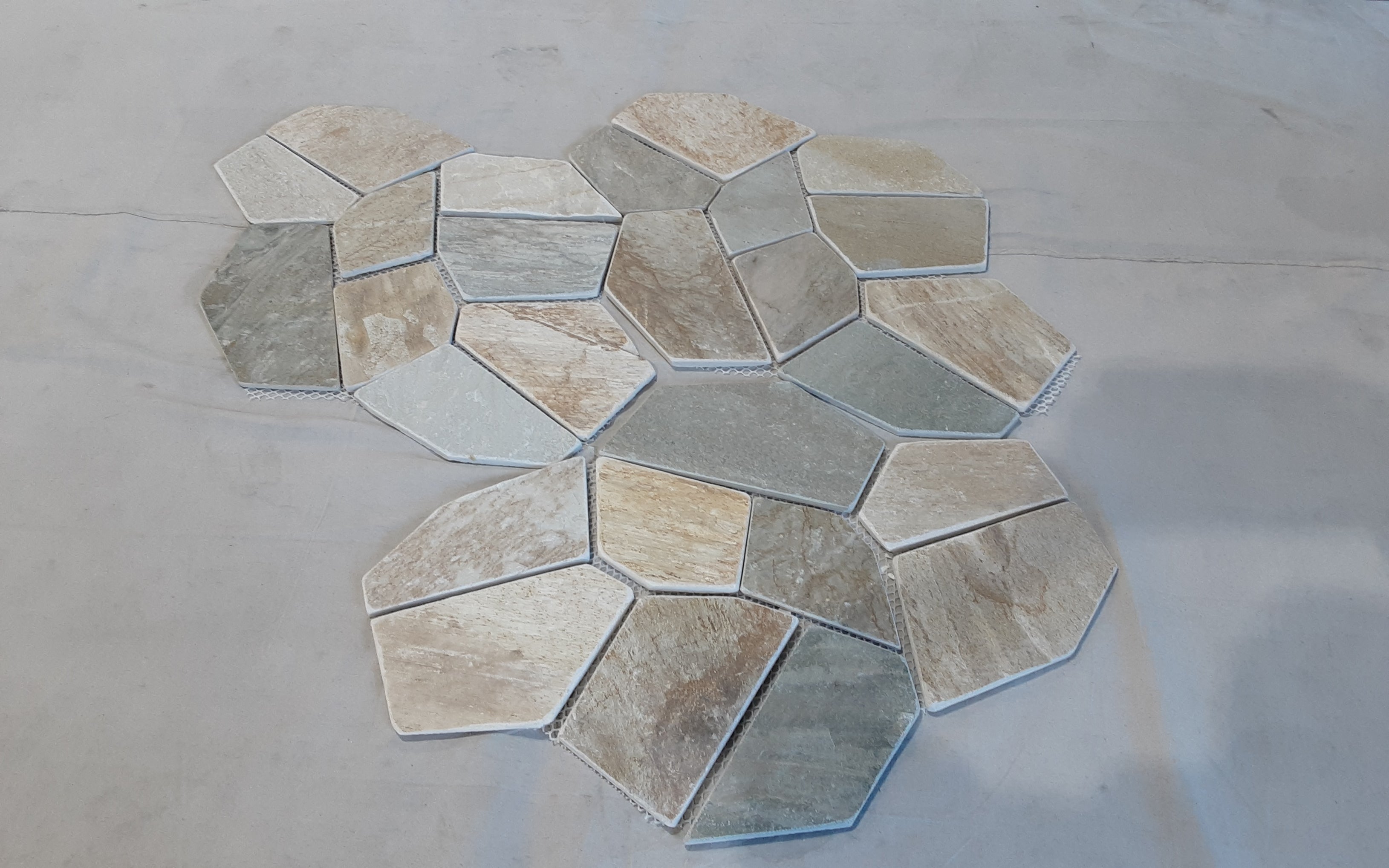 Amber Gold Tumbled Quartzite Flagmat | Lowest Price — Stone & Tile ...