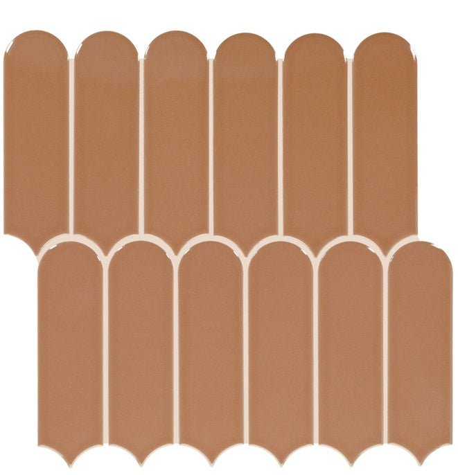 Daltile Artefino Vintage Morganite AR15 Glossy Porcelain Mosaic — Stone ...