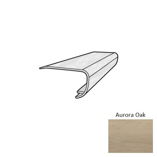 COREtec Plus Enhanced 7 Inch 00771 Aurora Oak Vinyl Overlap Stair Nose ...