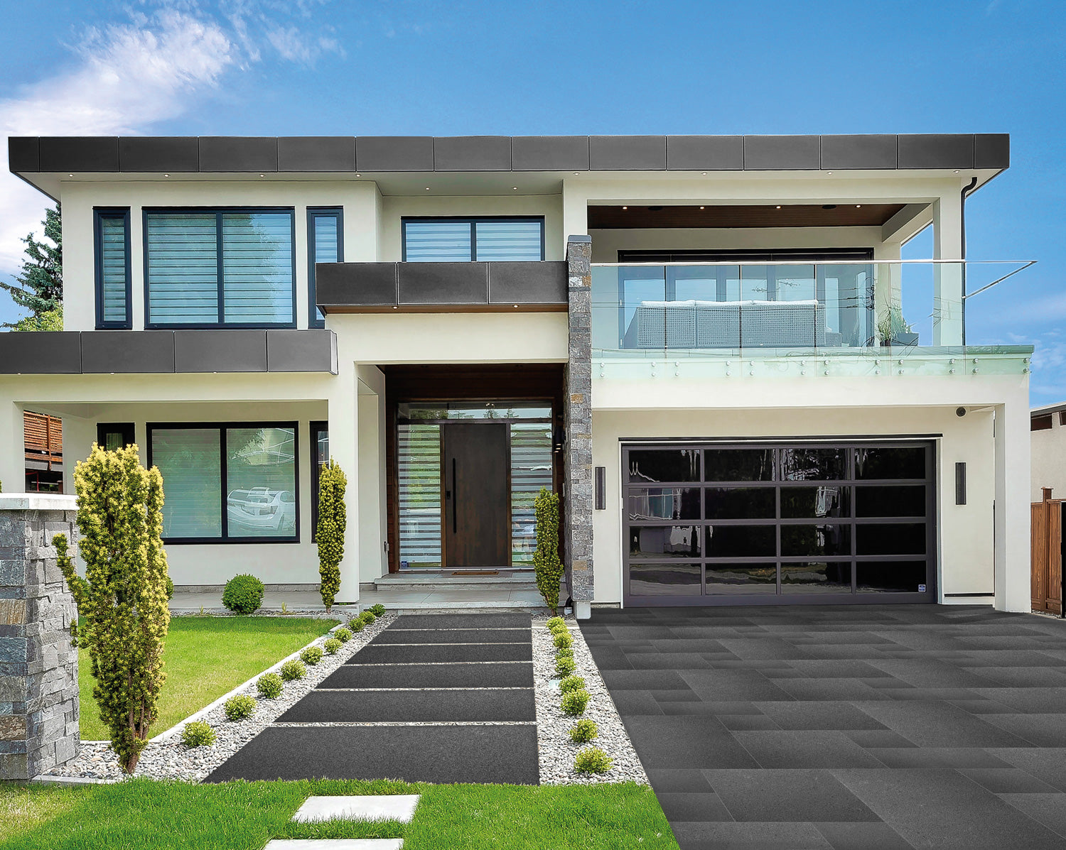 Basalt Dark Tumbled Basalt Paver Versailles Pattern | Lowest Price ...