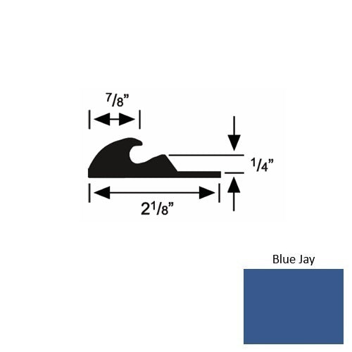 Roppe Solid 664 Blue Jay Rubber Tackless Carpet Bar | Lowest Price ...