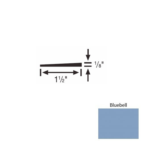 Roppe Solid 656 Bluebell Rubber Reducer Strip | Lowest Price — Stone ...