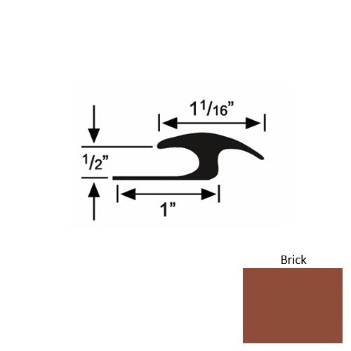 Roppe Solid 188 Brick Rubber Tile / Carpet Joiner | Lowest Price ...