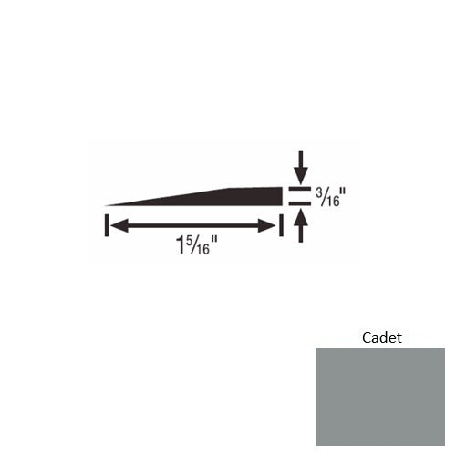 Roppe Solid 638 Cadet Rubber Reducer Strip | Lowest Price — Stone ...