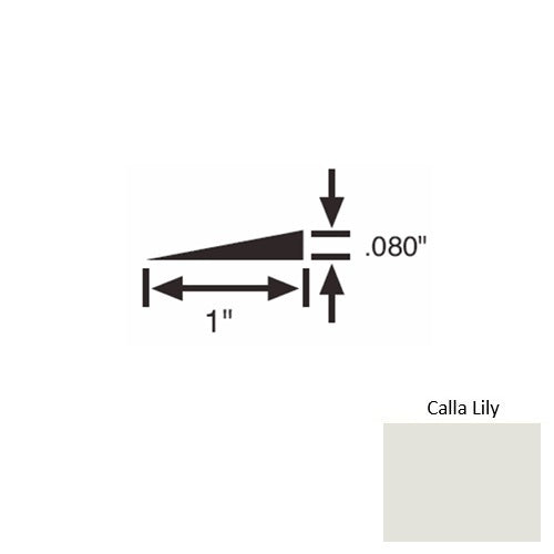 Roppe Solid 695 Calla Lily Rubber Reducer Strip | Lowest Price — Stone ...