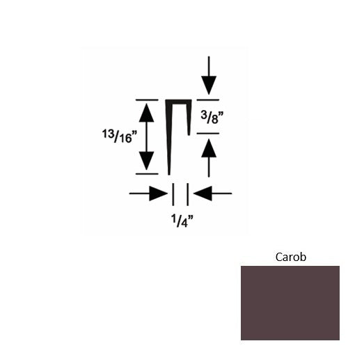 Roppe Solid 690 Carob Rubber Cove Cap Square | Lowest Price — Stone ...