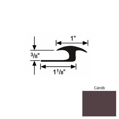 Roppe Solid 690 Carob Rubber Tile / Carpet Joiner | Lowest Price ...