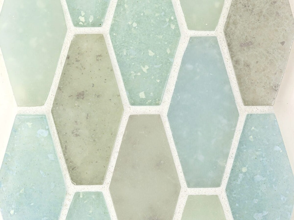 CeramicaEtc Liquid Yellowstone Blends Frosted Glass Mosaic — Stone ...