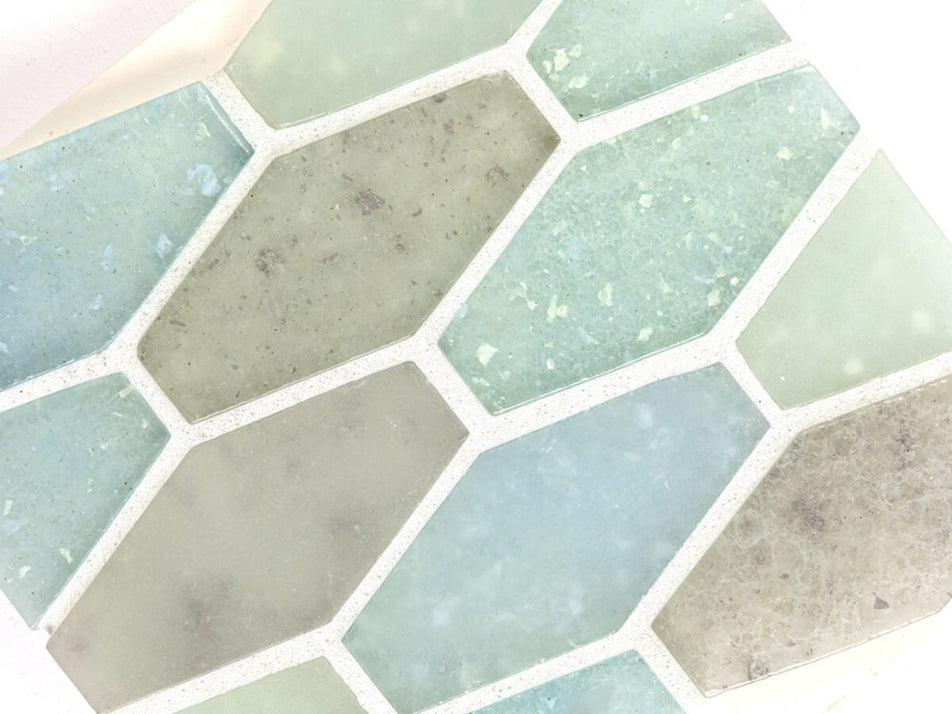 CeramicaEtc Liquid Yellowstone Blends Frosted Glass Mosaic — Stone ...
