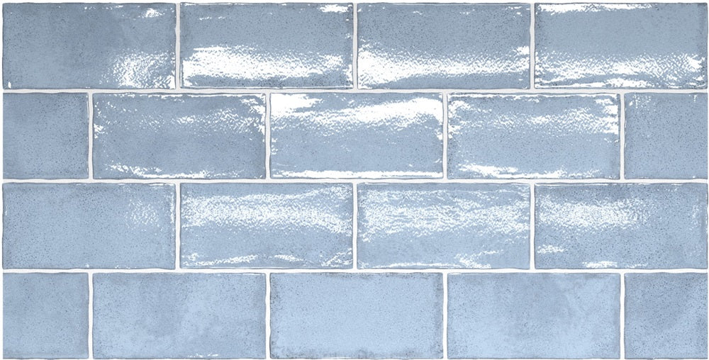 Tesoro Altea Ash Blue Glossy Ceramic Tile | Lowest Price — Stone & Tile ...