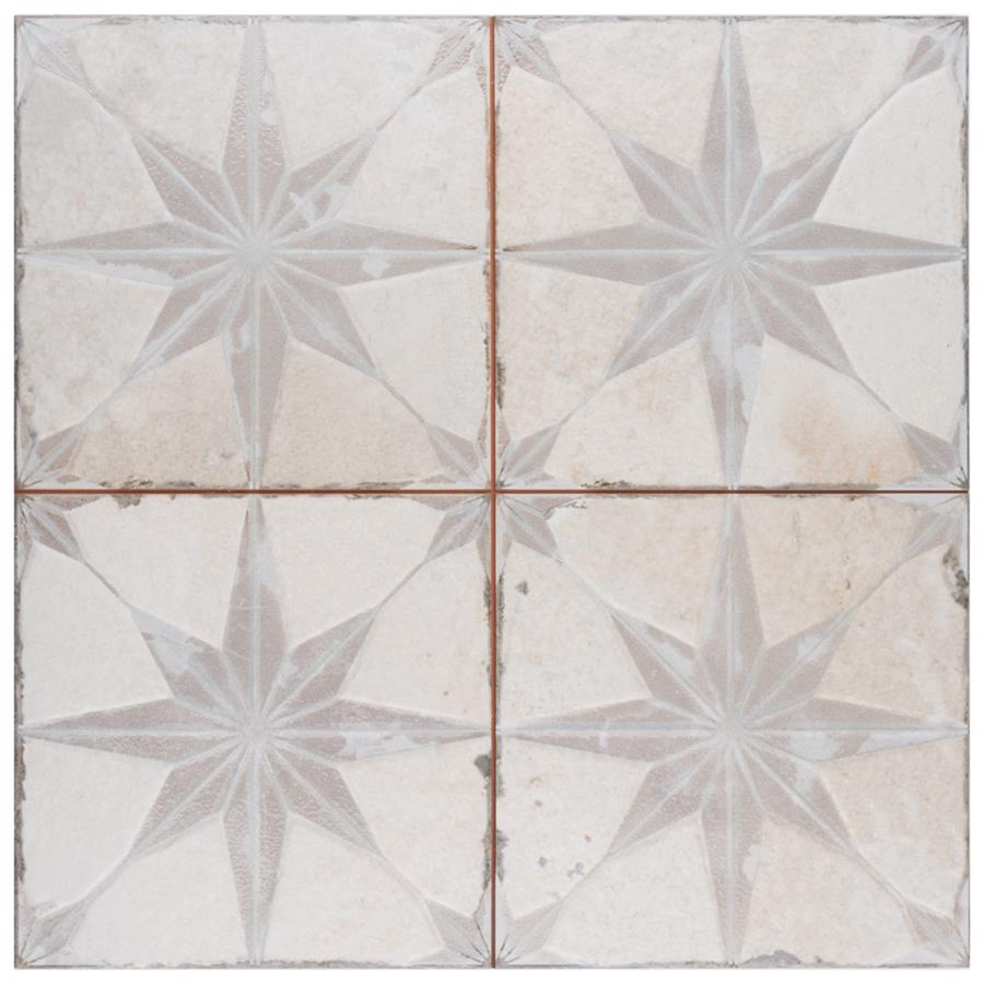 Somer Tile Kings Star Luke White Matte Ceramic Tile | Lowest Price ...