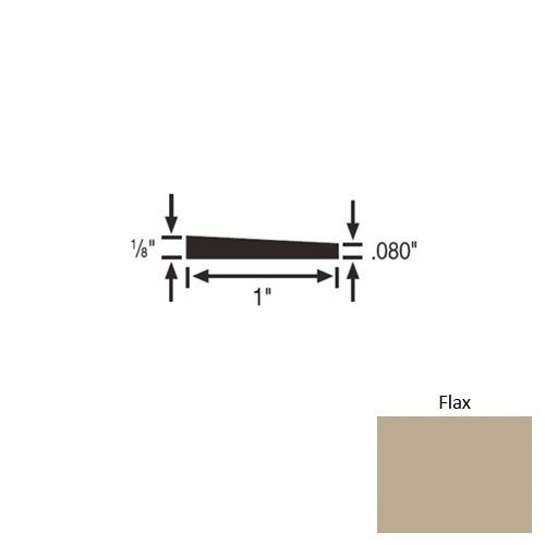 Roppe Solid 632 Flax Rubber Reducer Strip | Lowest Price — Stone & Tile ...