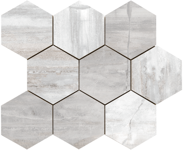 Happy Floors Fossil Pearl Natural Porcelain Mosaic | Lowest Price ...