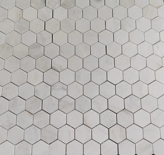 Glorious White Marble Mosaic - 3" Hexagon Honed | Lowest Price — Stone ...