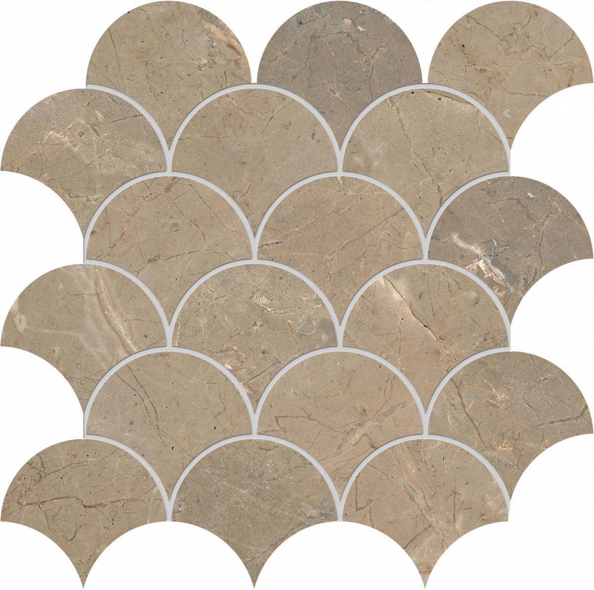 Pan American Ceramics Golden Age Beige Matte Porcelain Mosaic — Stone ...