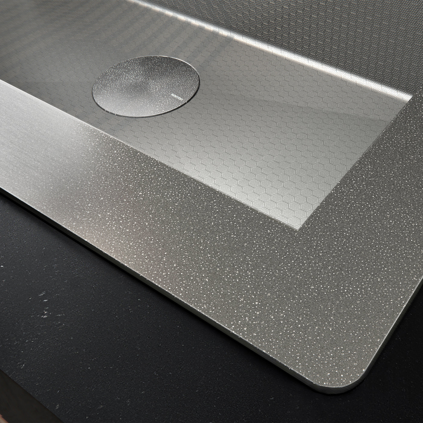 Karran Matrix Stainless Steel Kitchen Sink - 17" x 19" x 9" — Stone ...