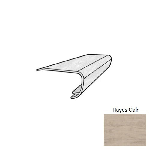 COREtec Plus XL Enhanced 00912 Hayes Oak Vinyl Overlap Stair Nose ...