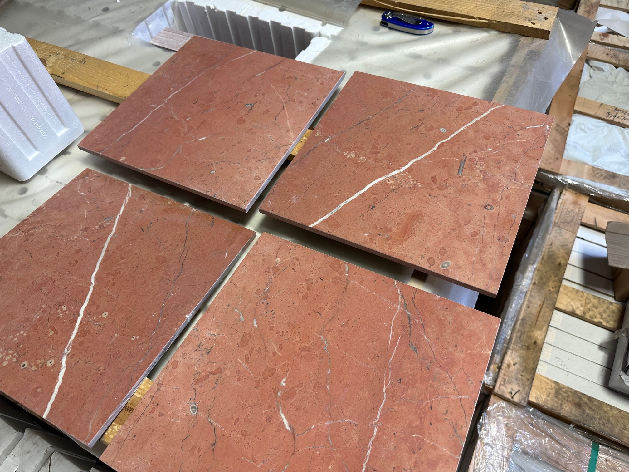Rojo Alicante Honed Marble Tile | Lowest Price — Stone & Tile Shoppe, Inc.