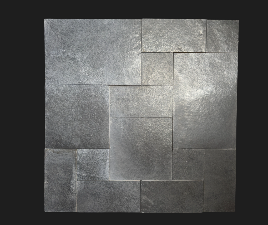 Lime Black Natural Cleft Limestone French Paver Versailles Pattern ...