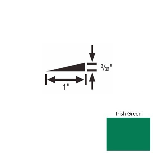 Roppe Solid 683 Irish Green Rubber Reducer Strip | Lowest Price — Stone ...