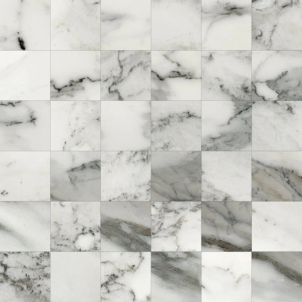 Milestone Jem Crescendo Blue Matte & Polished Porcelain Mosaic — Stone ...