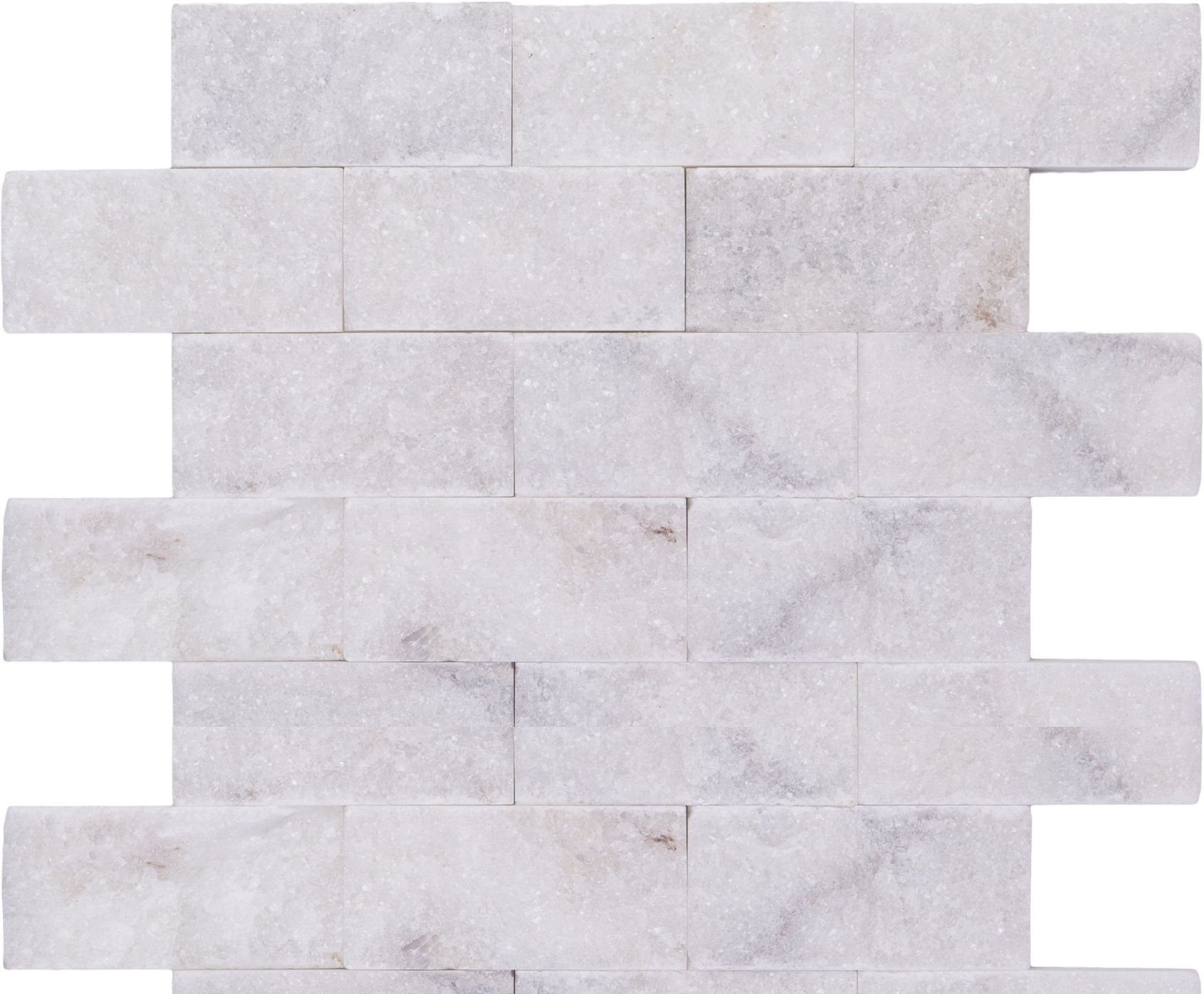 Keystone Tile Snow White Split Face Marble Mosaic | Lowest Price ...