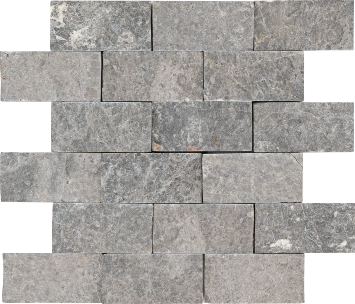 Keystone Tile Cleopatra Gray Split Face Marble Mosaic | Lowest Price ...