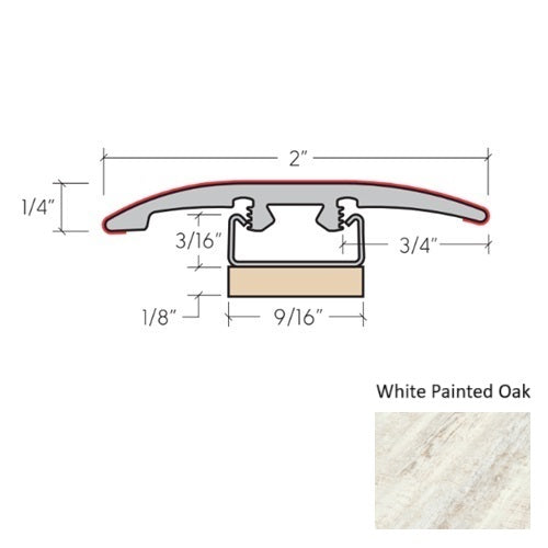 Karndean Designflooring Knight White Painted Oak Vinyl Slim Trim ...
