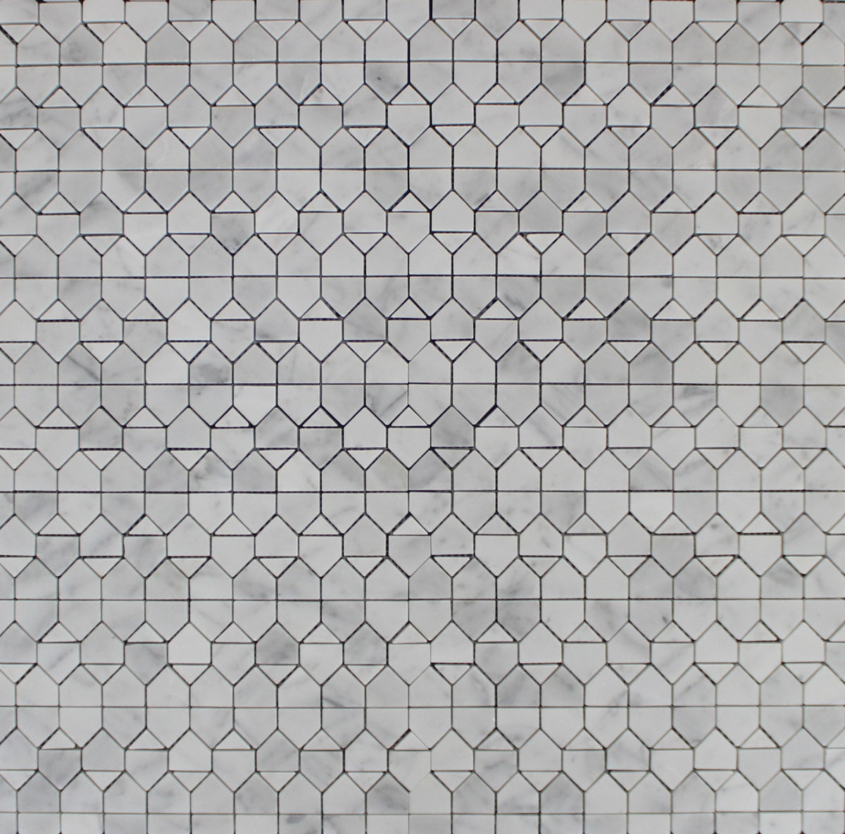 Layers White Marble Mosaic - Deco Polished | Lowest Price — Stone ...
