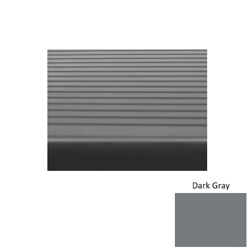 Roppe Solid 150 Dark Gray Ribbed Rubber Stair Tread | Lowest Price ...