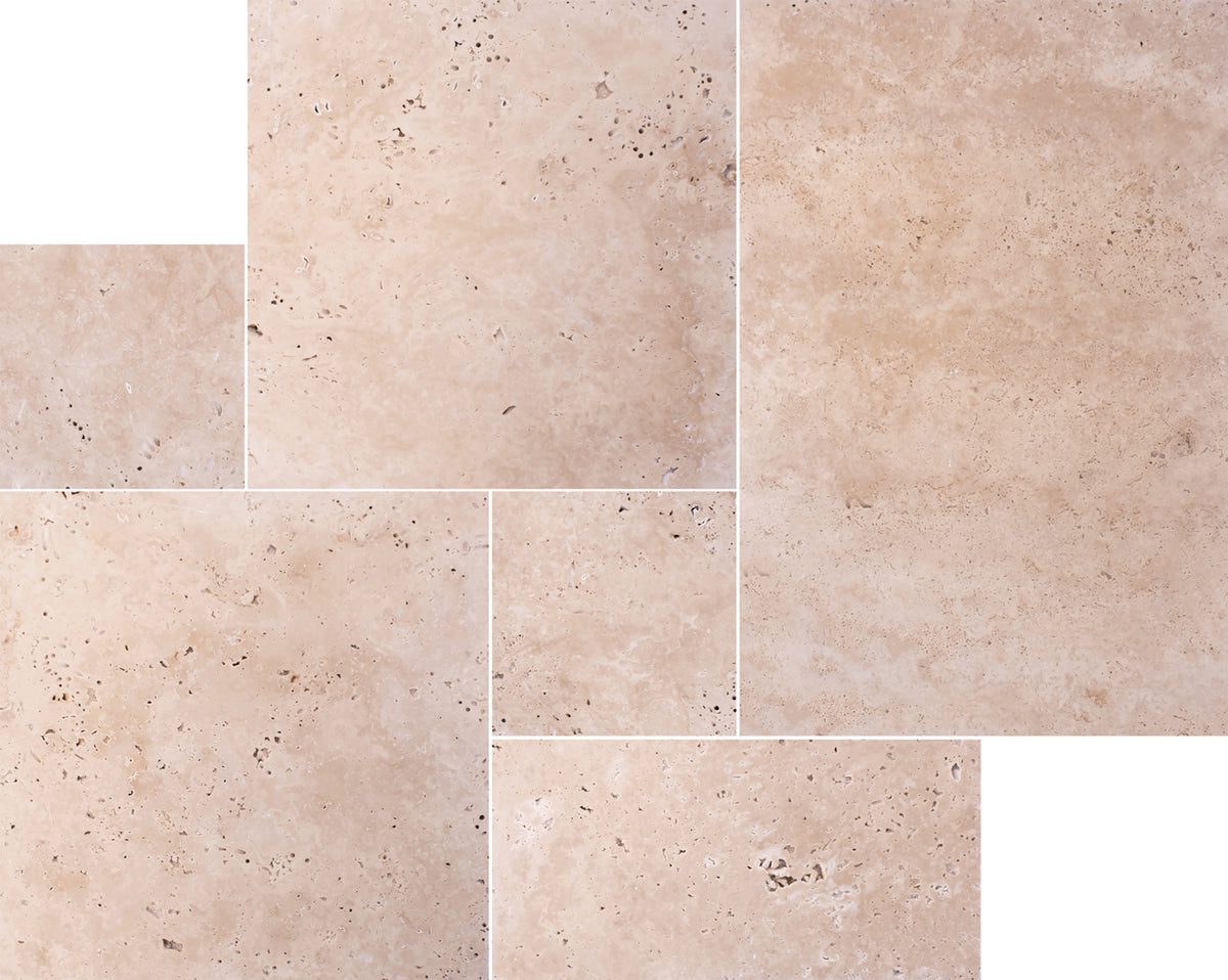 Turco Classico Cross Cut Standard Chiseled & Brushed Travertine ...