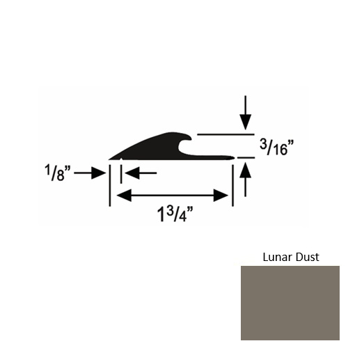 Roppe Solid 114 Lunar Dust Rubber Custom Carpet Edging | Lowest Price ...