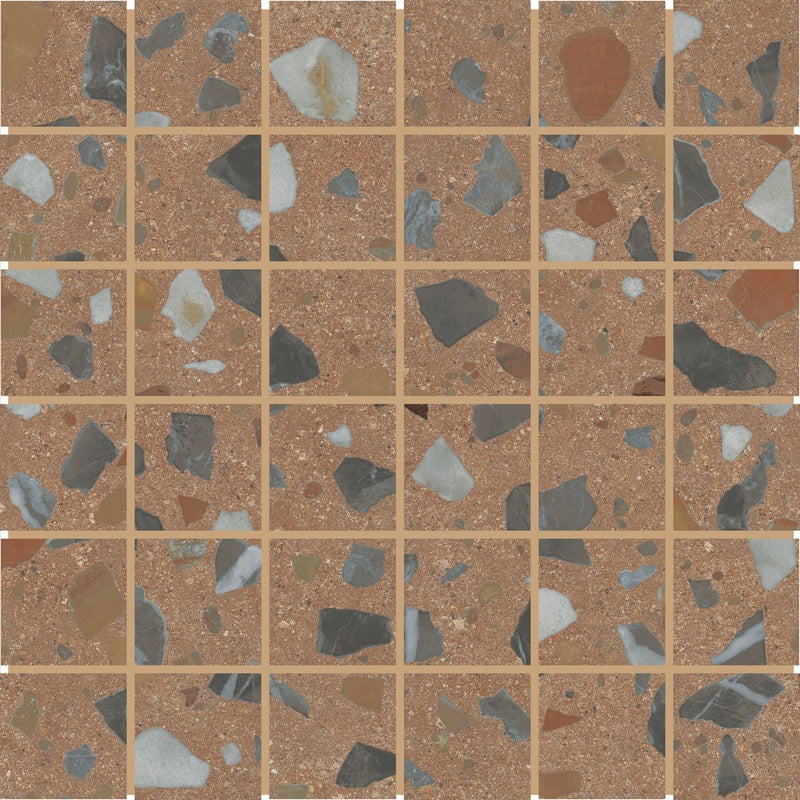 Marazzi Curation CA14 Clay Straight Joint Matte Porcelain Mosaic ...