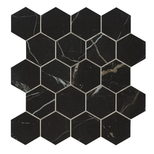 Arizona Tile Marvel Black Atlantis Matte Porcelain Mosaic — Stone ...