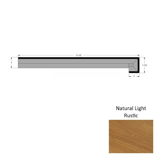 Monarch Plank True Teak Natural Light Rustic Urethane Wood Stair Tread ...