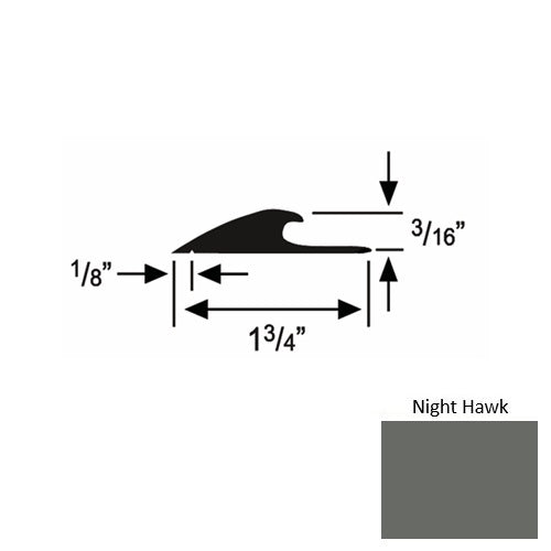 Roppe Solid 668 Night Hawk Rubber Custom Carpet Edging | Lowest Price ...