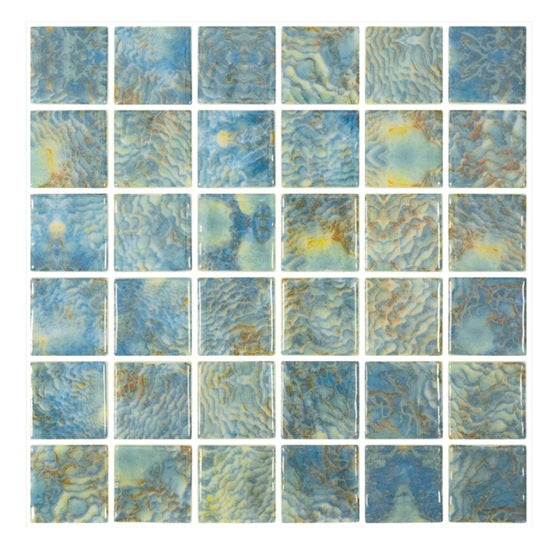 Tesoro Aquatica Vanguard Arrecife Green 2 Glossy Glass Mosaic — Stone ...