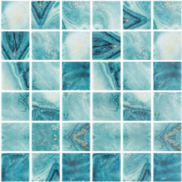 Tesoro Aquatica Vanguard Forest Aqua Glossy Glss Mosaic | Lowest Price ...