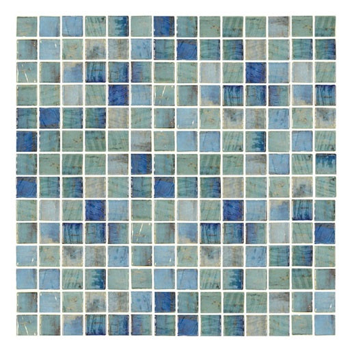 Tesoro Aquatica Vanguard Forest Blue Glossy Glass Mosaic — Stone & Tile ...