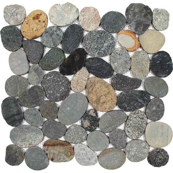 Tesoro Aquatica Ocean Stone Sliced Java Matte Natural Stone Mosaic ...