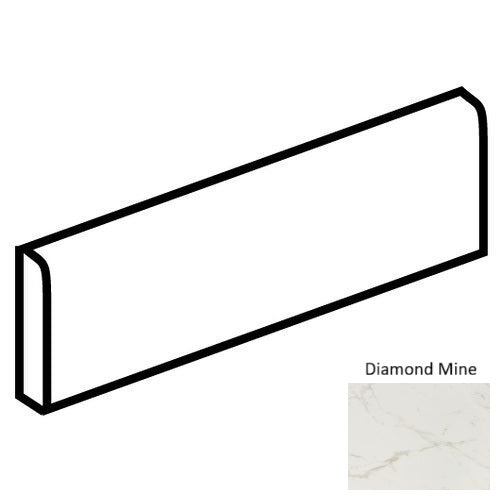 Daltile Panoramic Duet CM12 Diamond Mine Porcelain Bullnose — Stone ...